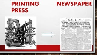 Timeline - Evolution of Media | PPTX