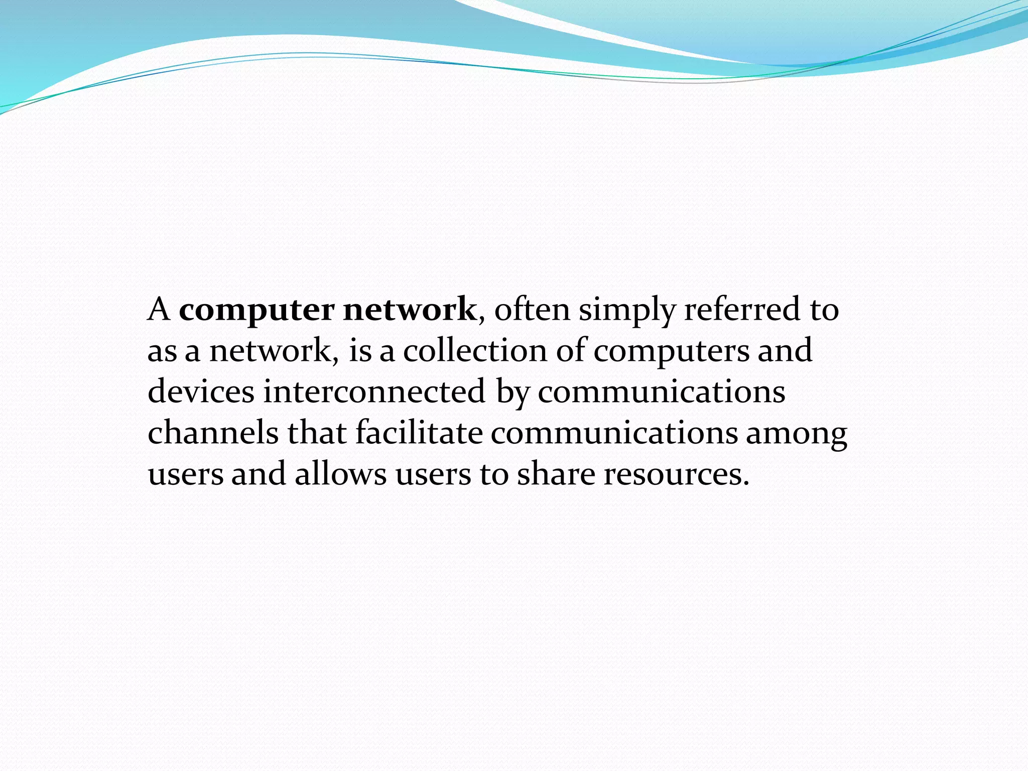 Types Of Networks | PPSX | Computer Networking | Computing