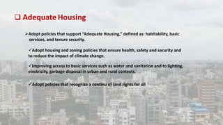 HOUSING & HOUSING POLICY ,HABITAT III PAPER | PPTX