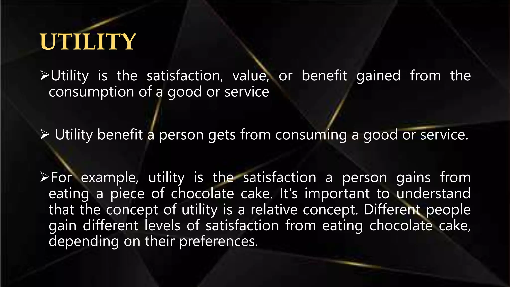 Consumer Behavior And Utility Maximization Pptx Business Business
