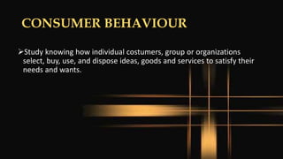 consumer behavior and utility maximization | PPTX
