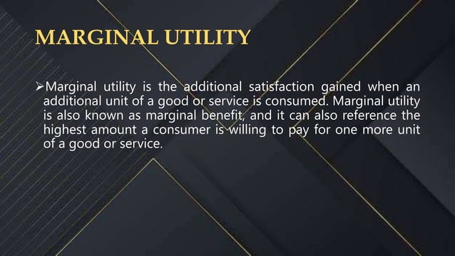 Consumer Behavior And Utility Maximization Pptx Business Business