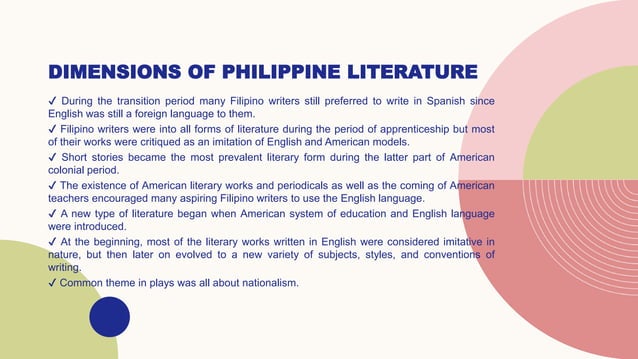 American colonial period (1910-1940) pdf | PPTX