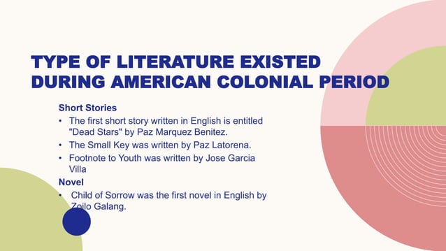 American colonial period (1910-1940) pdf | PPTX