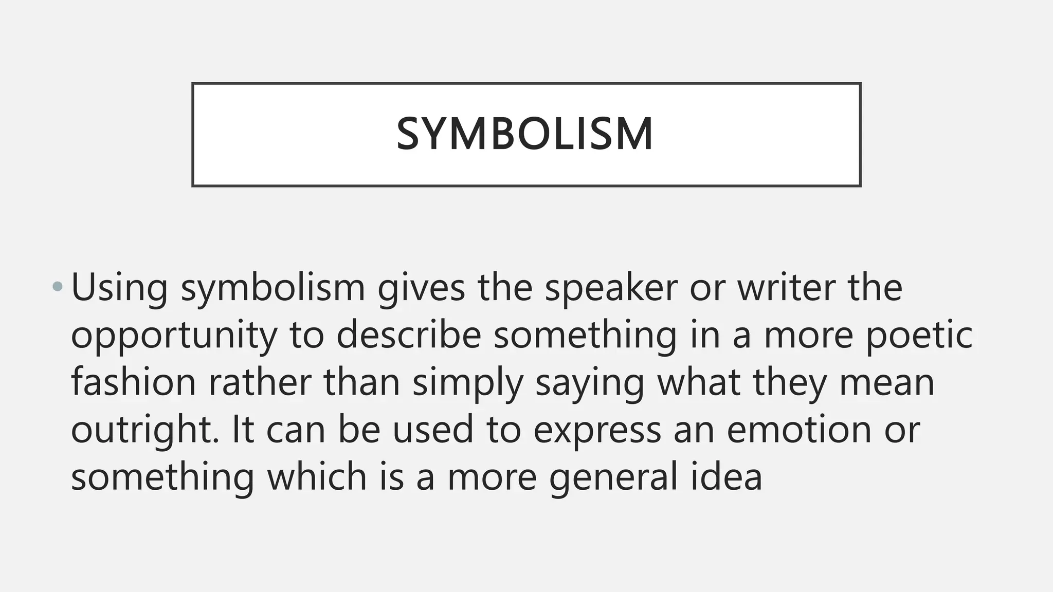 G10 LESSON SYMBOLISM AND PERSONIFICATION | PPTX