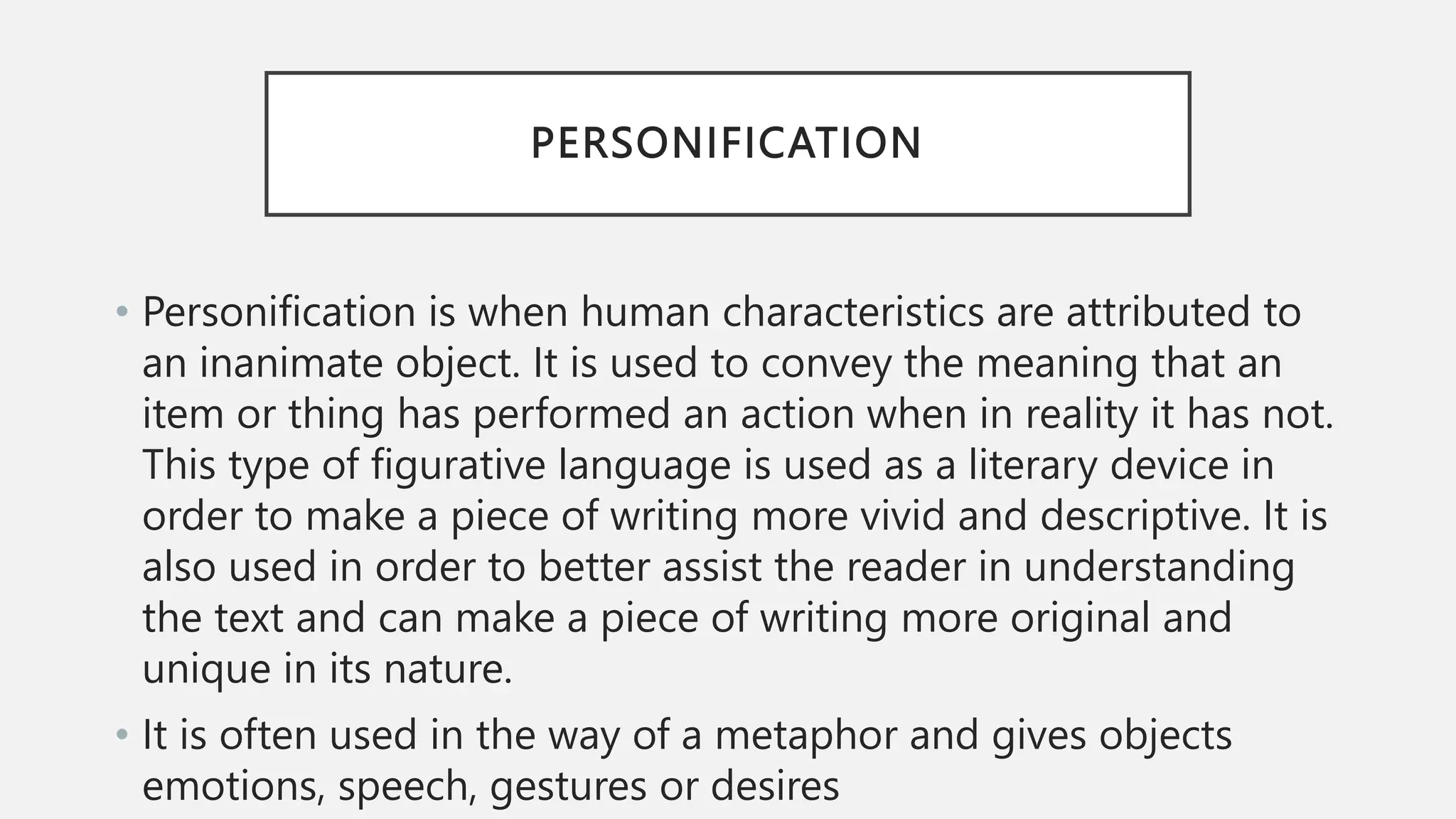 G10 LESSON SYMBOLISM AND PERSONIFICATION | PPTX