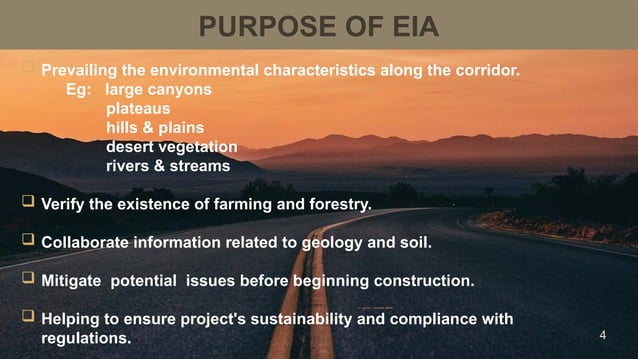Environmental impact statement 105 km highway corridor in the state of ...