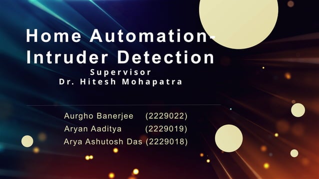 Home Automation Intruder Detection Using Iot And Sensor Network Ppt