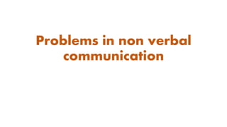 Presentation on Non Verbal Communication | PPTX