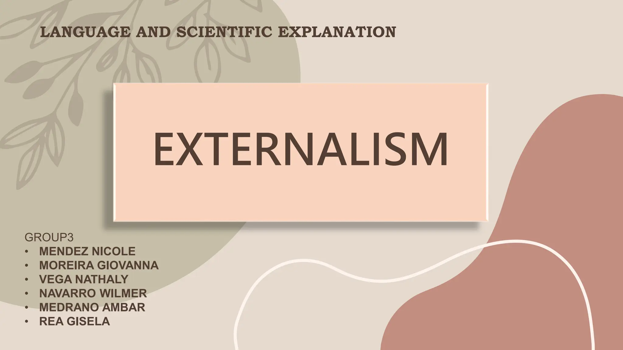 Short description about externalism with examples | PPTX