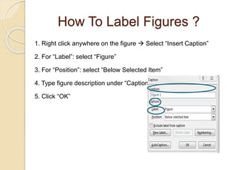 Group 3 how to create tables, figures and equations | PPT