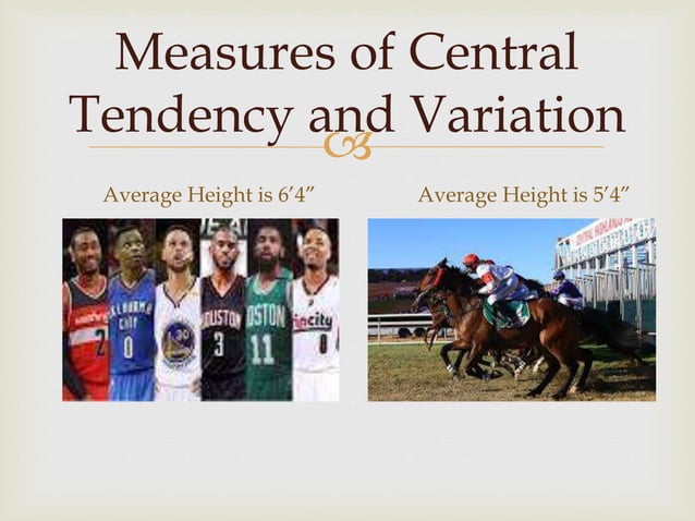 Group 3 measures of central tendency and variation - (mean, median ...