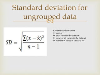 Standard Deviation Formula For Grouped Data