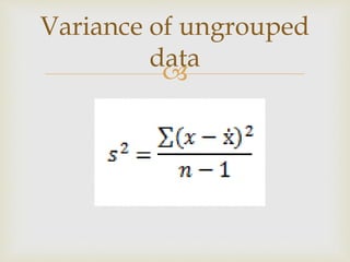 Standard Deviation Formula For Grouped Data