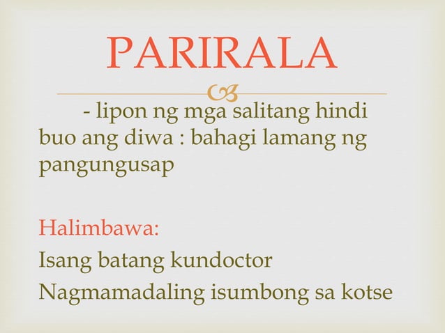 Group 3 parirala sugnay at pangungusap | PPTX