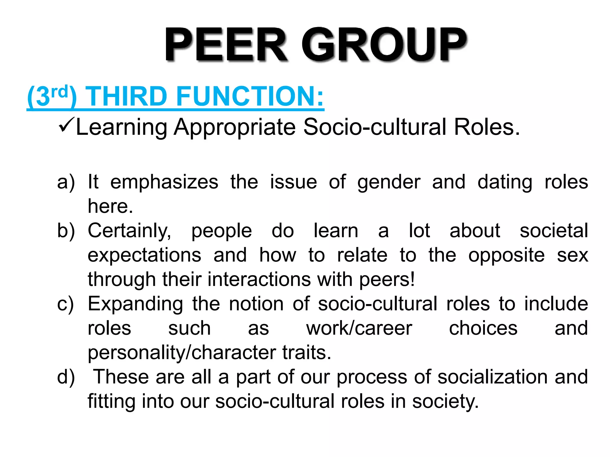 Peer Group (Group 3) | PPTX