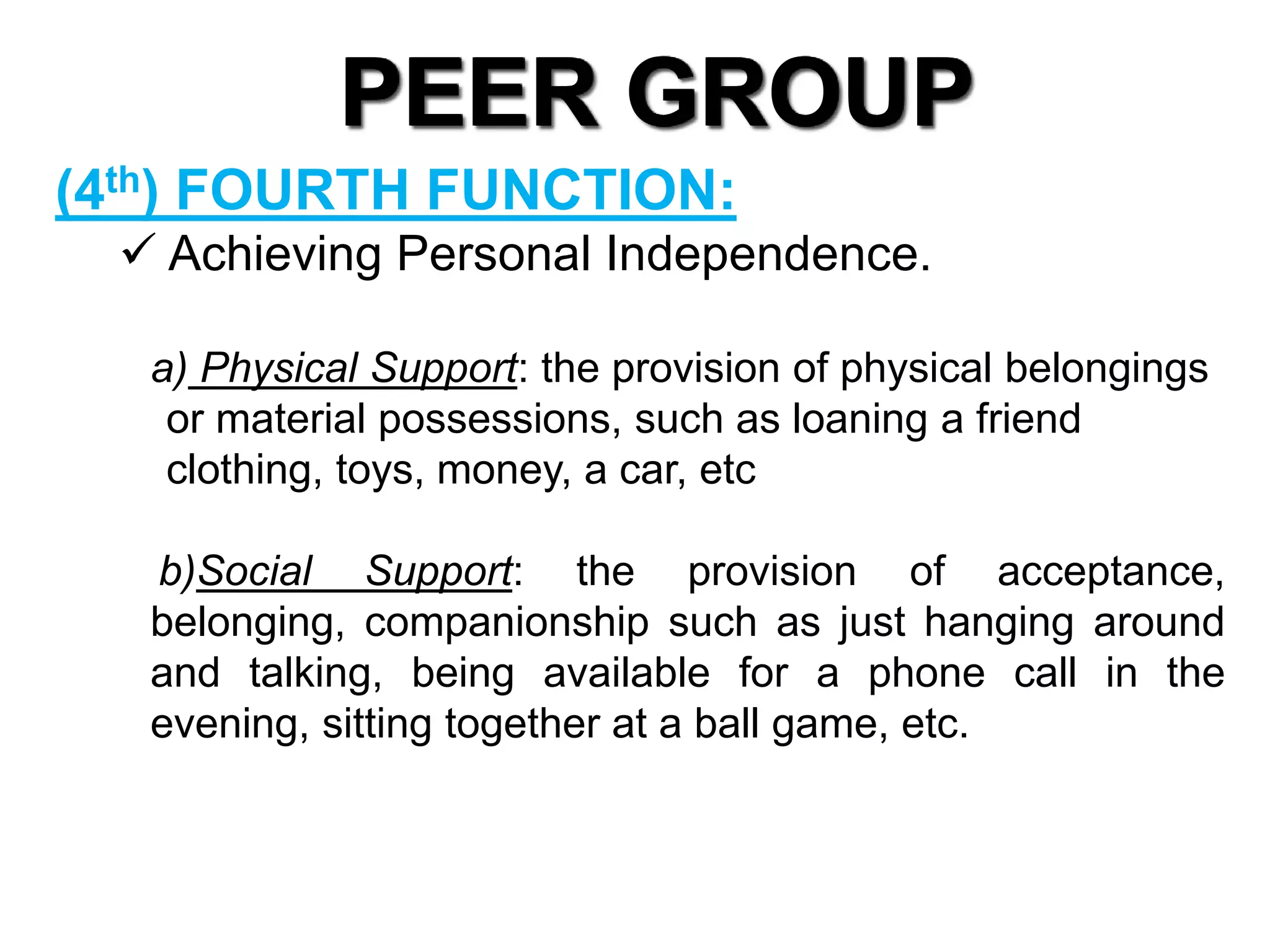 Peer Group (Group 3) | PPTX