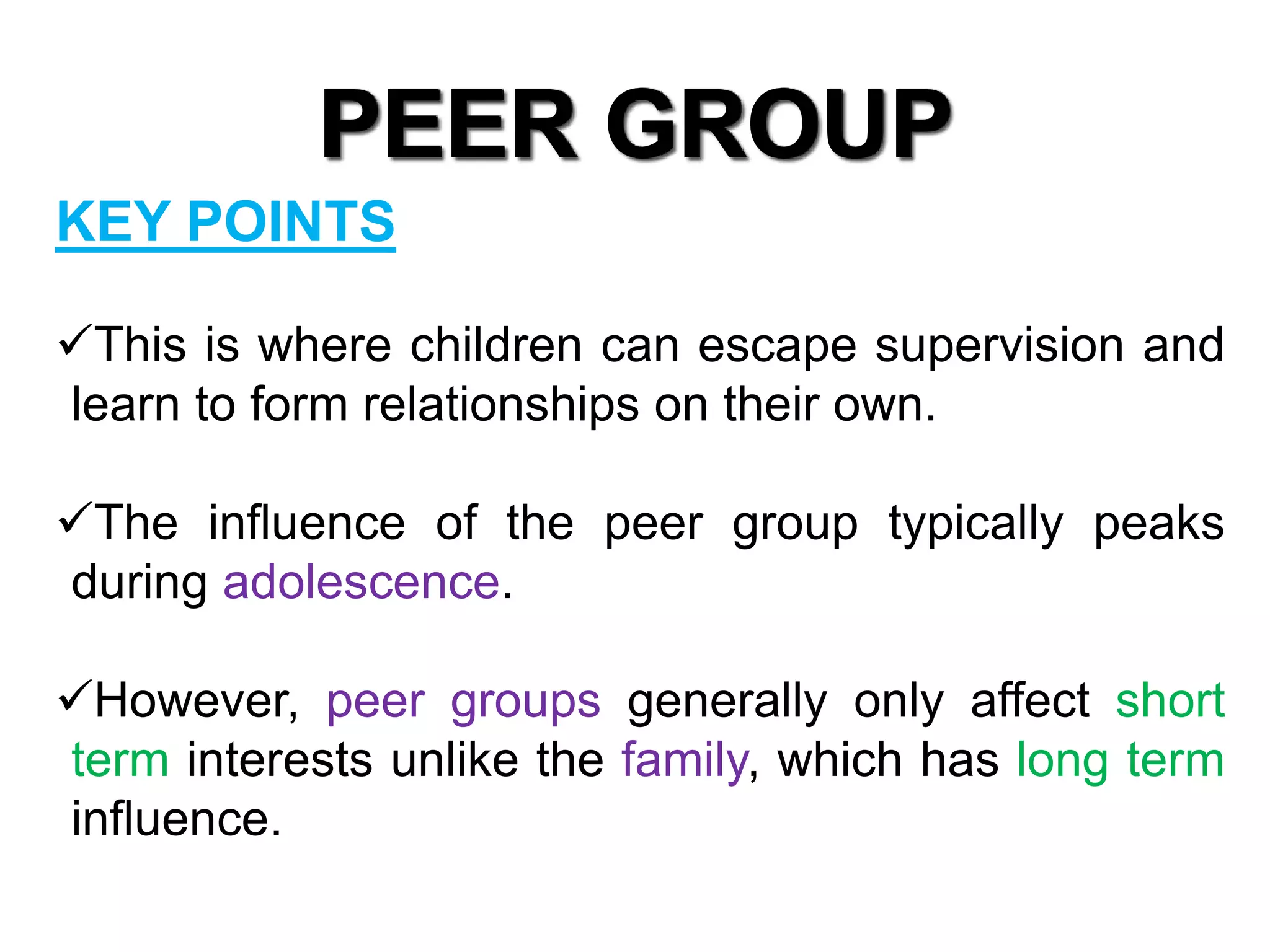 Peer Group (Group 3) | PPTX