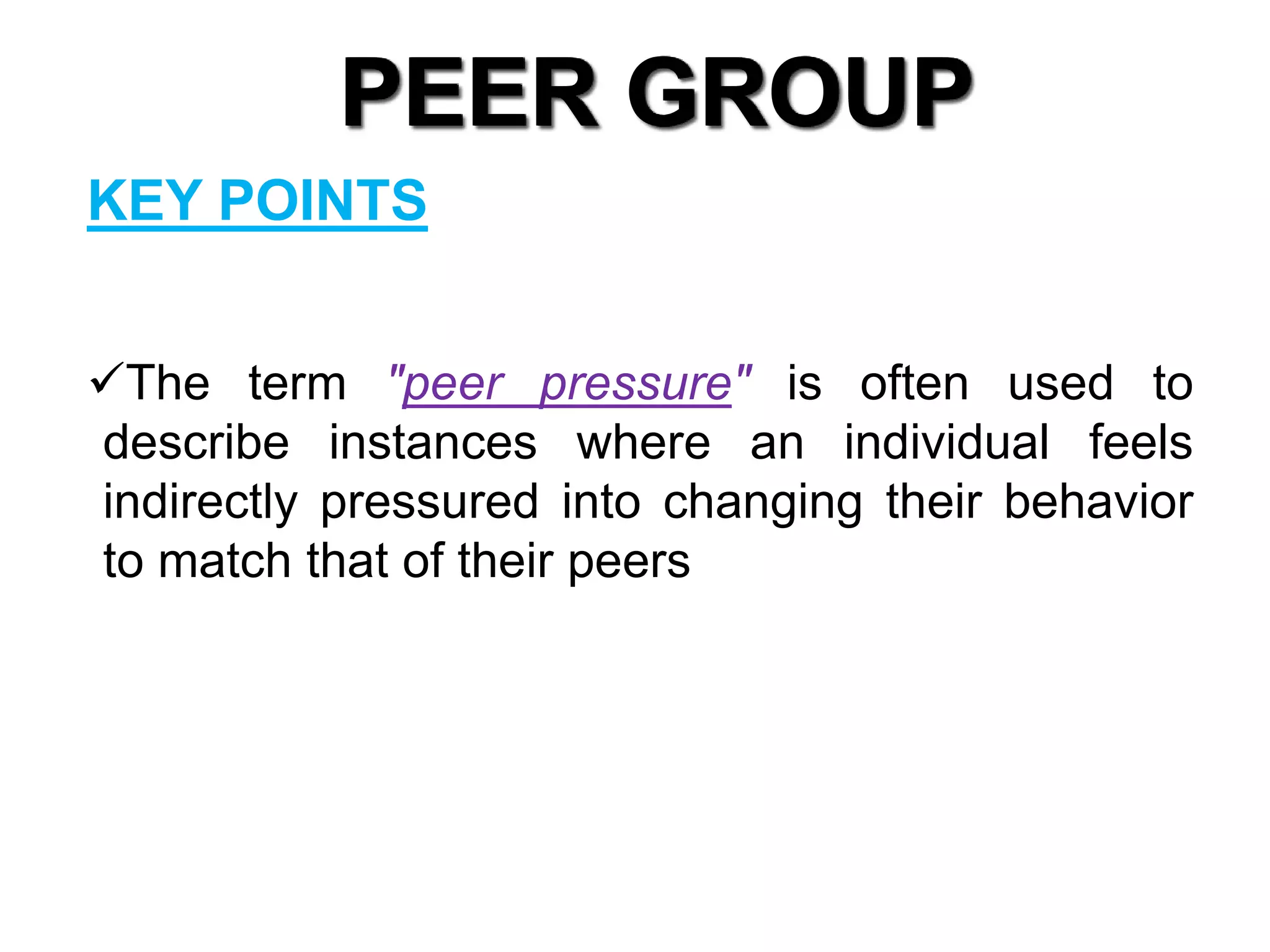 Peer Group (Group 3) | PPTX