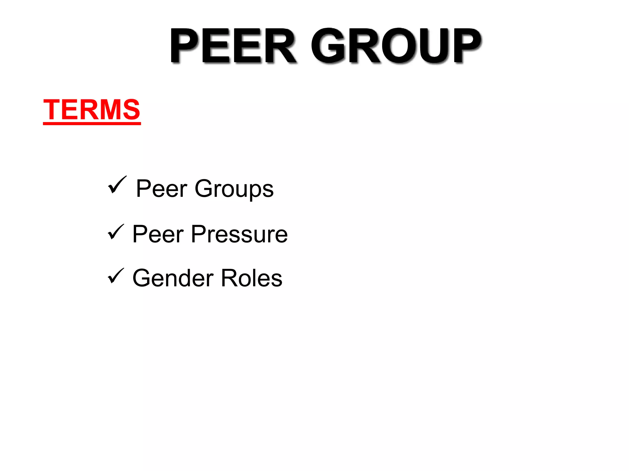 Peer Group (Group 3) | PPTX