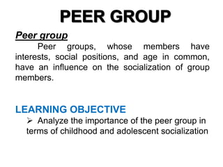 Peer Group (Group 3) | PPTX