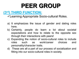 Peers As Socialization Agents
