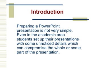 Preparation Of Presentation