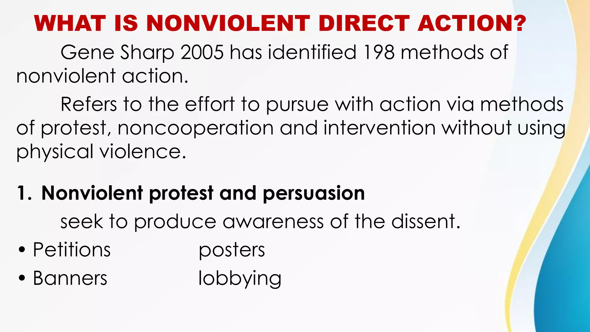 Promoting Nonviolence PPT | PDF