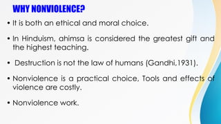 Promoting Nonviolence PPT | PDF