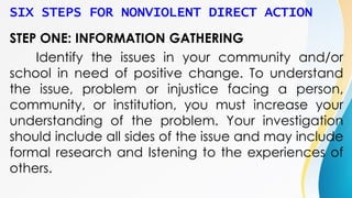 Promoting Nonviolence PPT | PDF