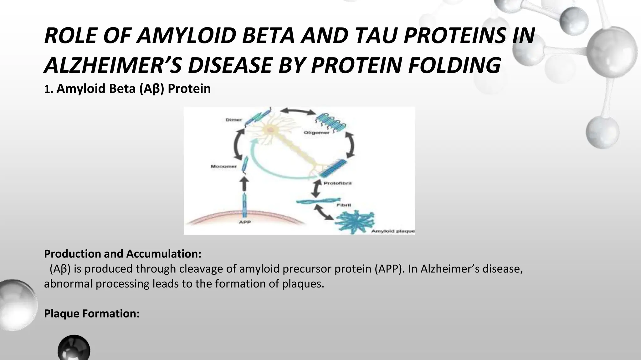 Group 3 - Protein folding - Recent Development - Cause of Alzheimer's ...