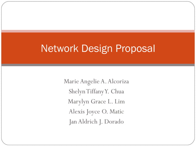 Group 3 (Revised) Network Design Proposal Presentation | PPT