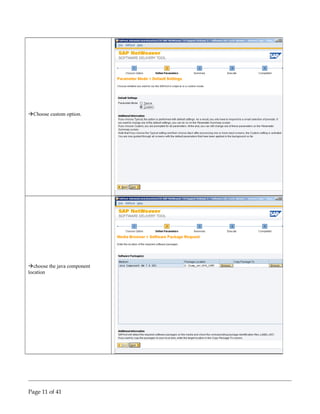 Group3 sap nw3 7.0 install | PDF