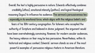 Analyzing Persuasive Techniques in Jonathan Edwards' Sermon | PDF