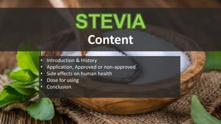 Stevia | PPTX