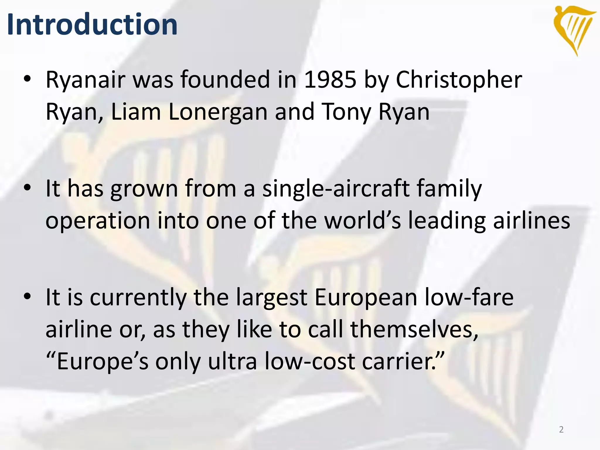Ryanair - Strategy and Value Creation 2014 | PDF