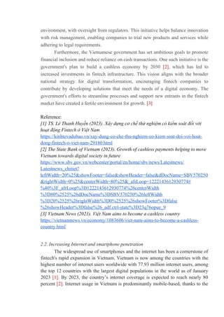 The development of financial technology in vietnam | DOCX | Financial ...