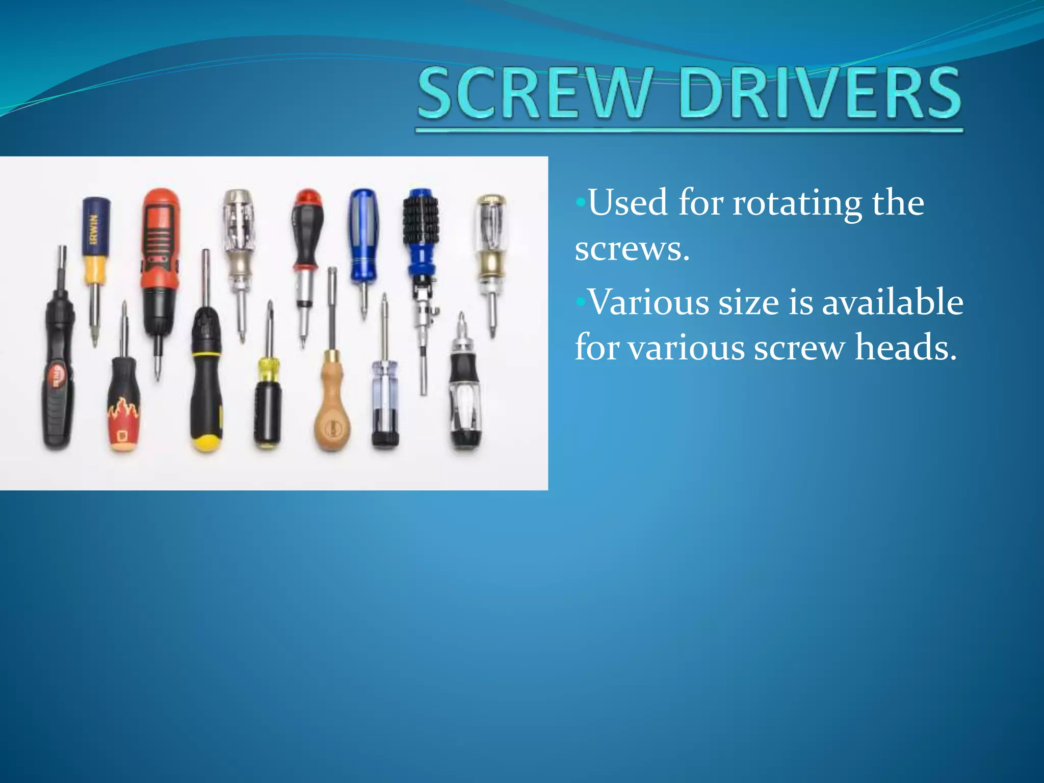 workbench tools & its uses | PPTX