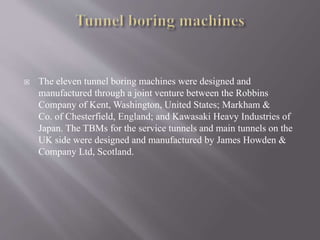 channel tunnel | PPTX | Rail Travel | Travel Type