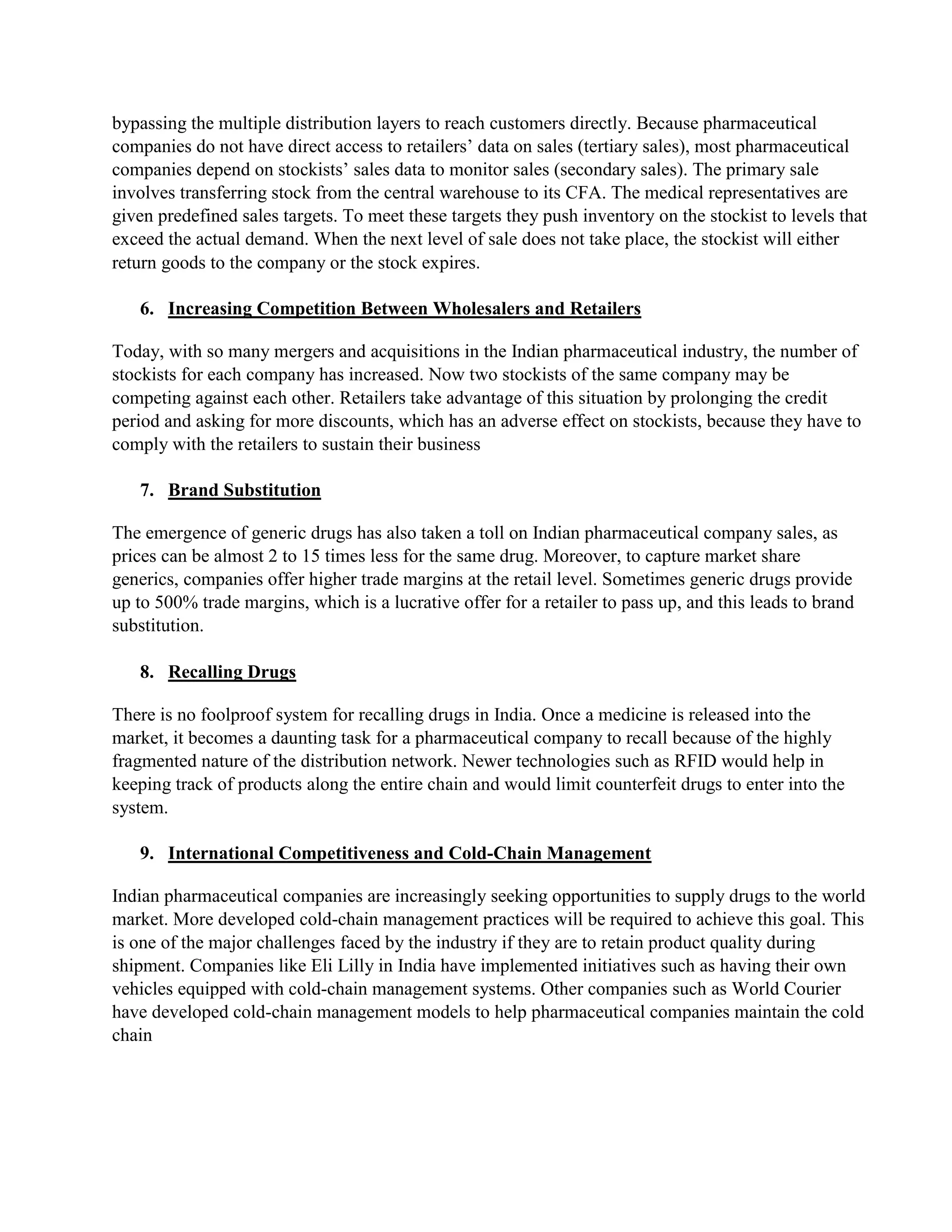 Supply chain in pharma sector | PDF