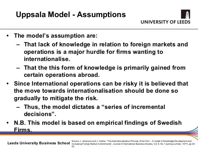 The Uppsaala Model and Marks & Spencer