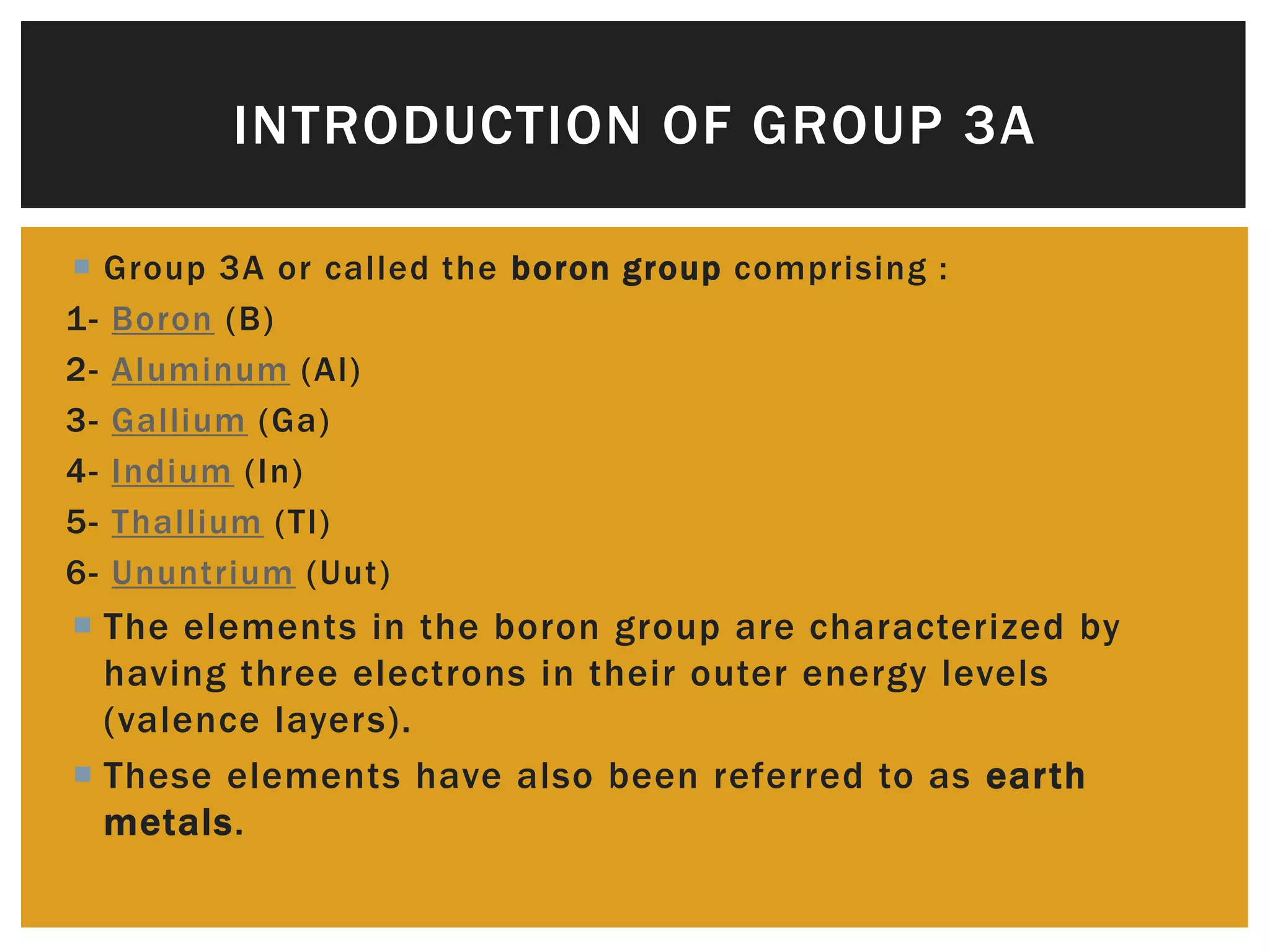 Group 3 a element of periodic table | PPTX