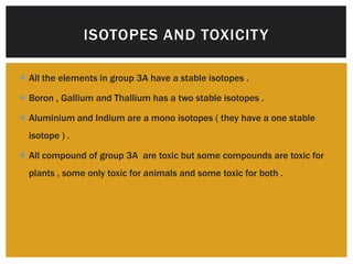 Group 3 a element of periodic table | PPTX