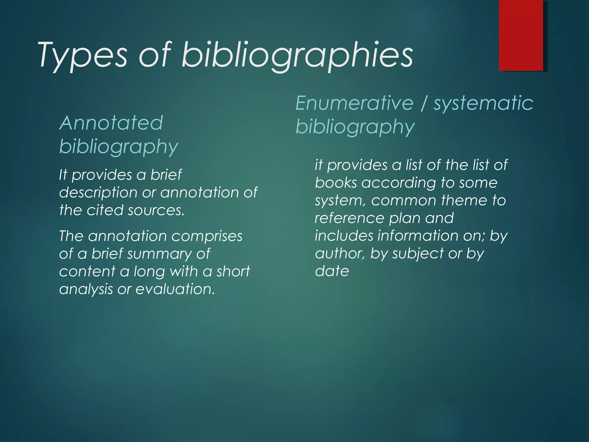 bibliography | PPT