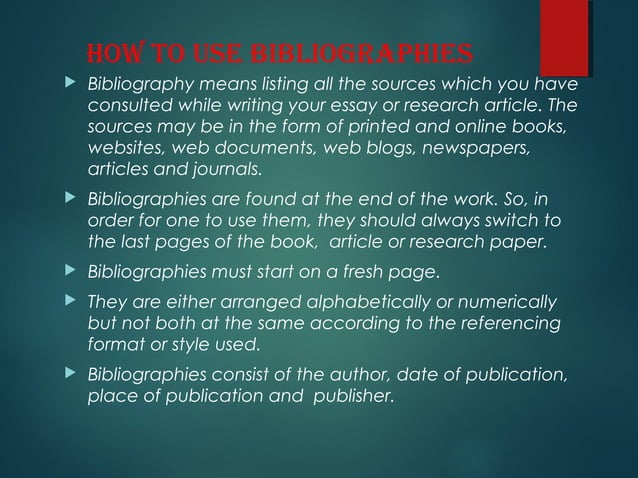 bibliography | PPT
