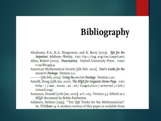 bibliography | PPT