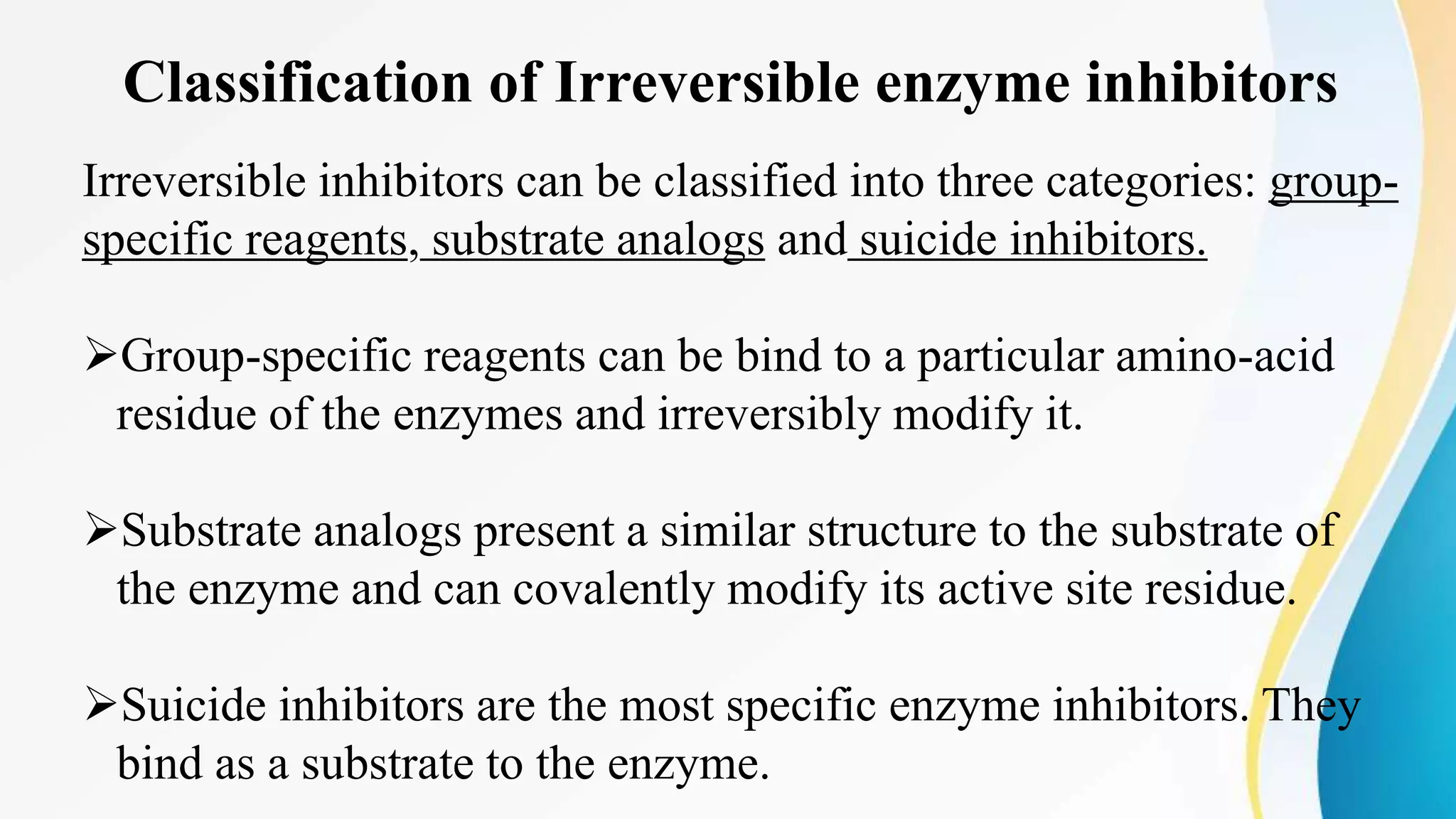 Enzyme Inhabitation | PPTX