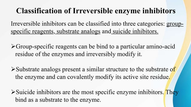 Enzyme Inhabitation | PPT | Free Download