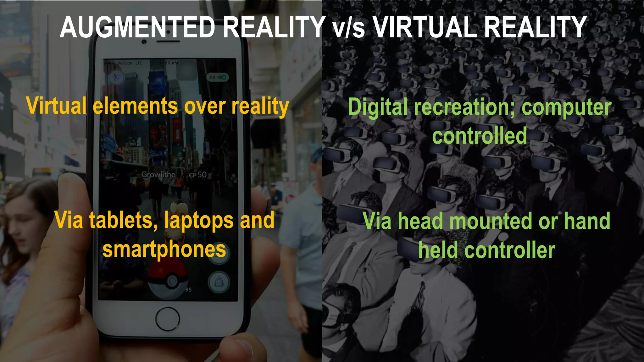 Augmented reality vs virtual reality | PPT