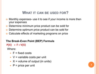 Group3 breakeven analysis | PPTX